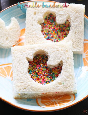 Fairy bread sandwiches recipe | Sprinkle sandwich - Sharmis Passions
