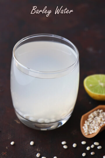 Barley Water Recipe - Sharmis Passions