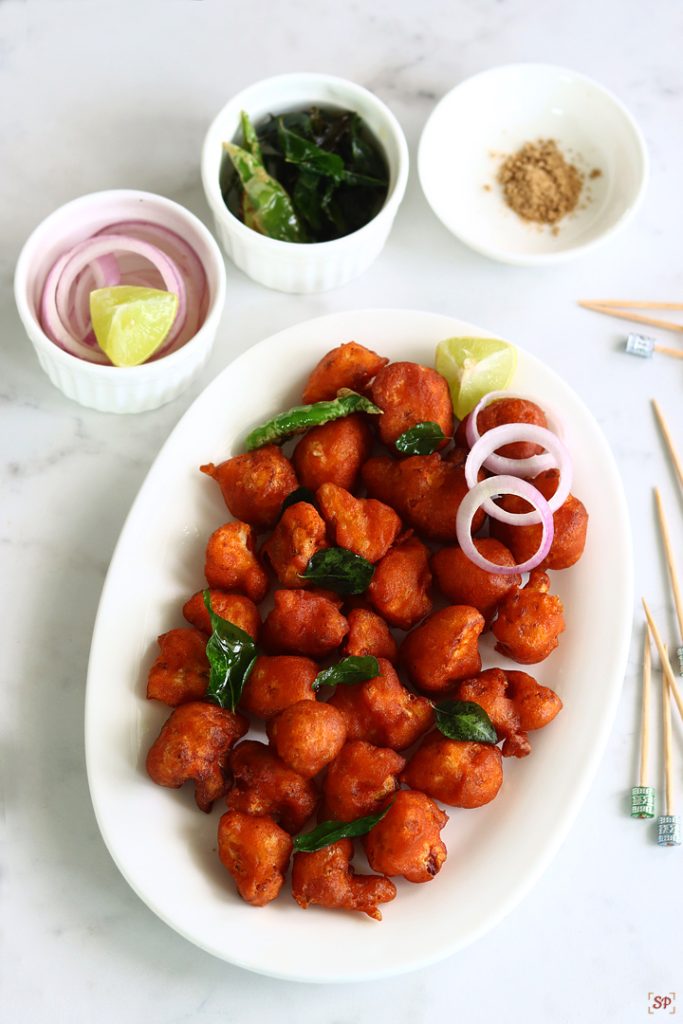 Gobi 65 Recipe | Cauliflower 65 | Cauliflower Fry- Sharmis Passions