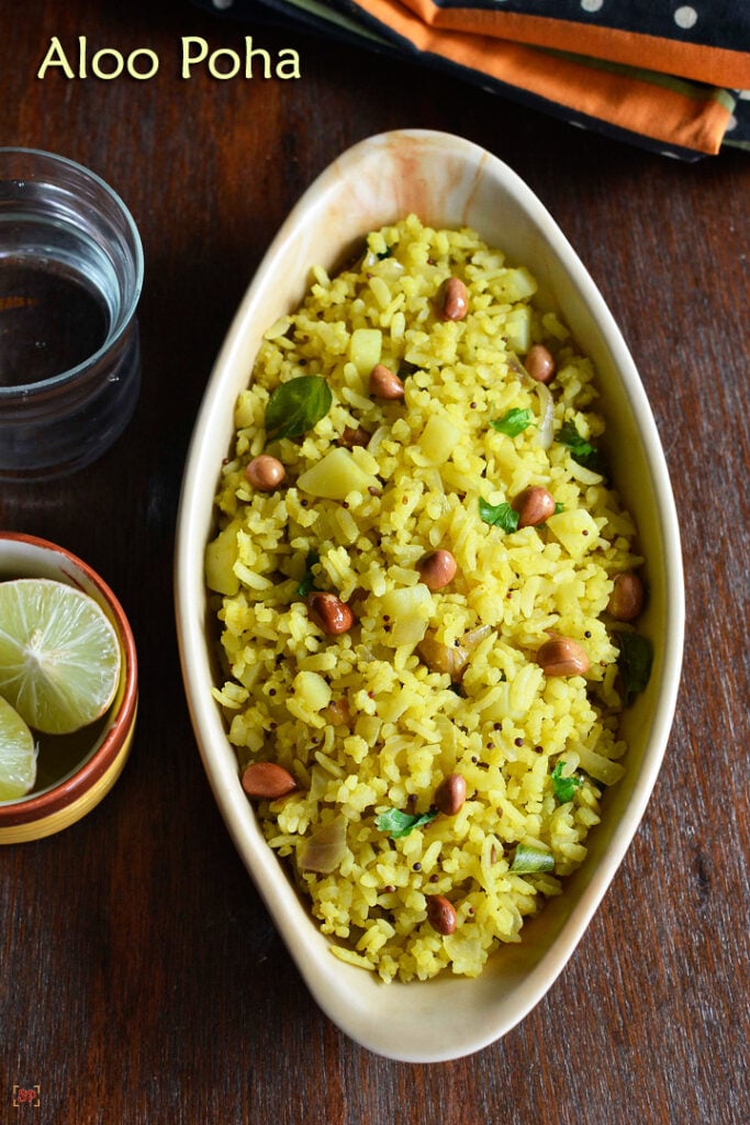 Poha Recipe | Kanda Poha | Kanda Batata Poha - Sharmis Passions