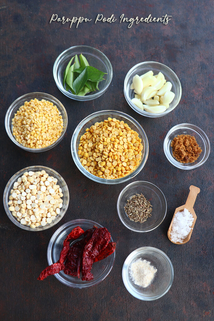 Paruppu Podi Recipe | Kandi Podi Recipe - Sharmis Passions