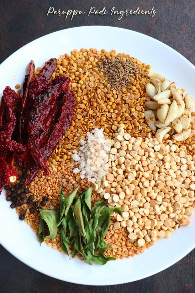 Paruppu Podi Recipe | Kandi Podi Recipe - Sharmis Passions