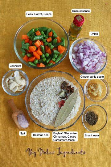 Pulao Recipe | Veg Pulao | Vegetable Pulav - Sharmis Passions