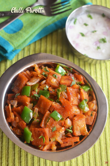 Chilli Parotta Recipe - Sharmis Passions