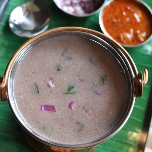 Aadi Koozh Recipe | Aadi Kool Recipe- Sharmis Passions