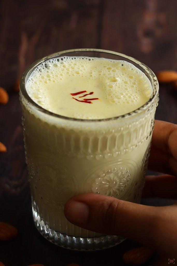 Badam Milk Recipe | Badam Doodh | Badam Paal Recipe - Sharmis Passions