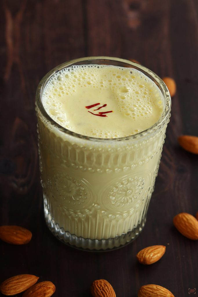 Badam Milk Recipe | Badam Doodh | Badam Paal Recipe - Sharmis Passions