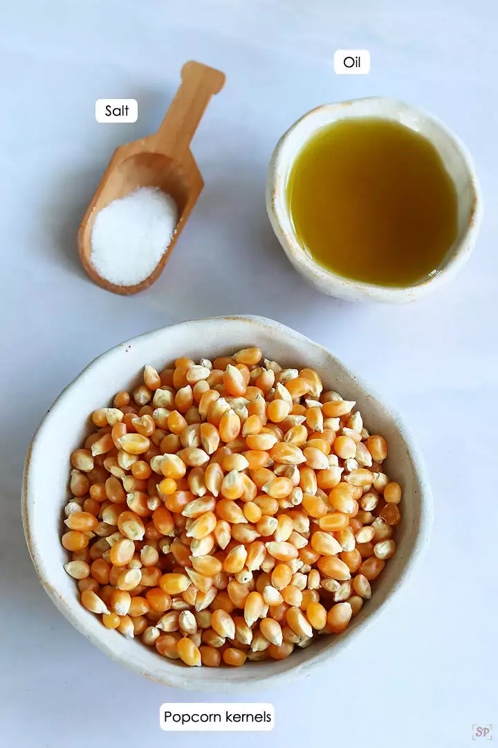 Popcorn Recipe | How to make popcorn at home - Sharmis Passions