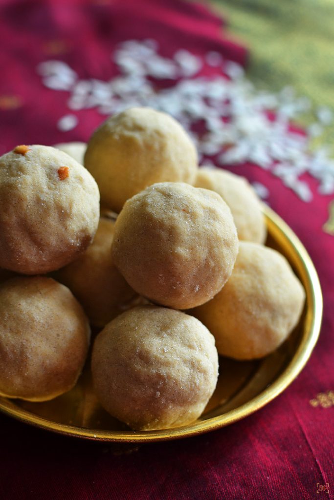 Aval Laddu Recipe | Poha Ladoo Recipe - Sharmis Passions
