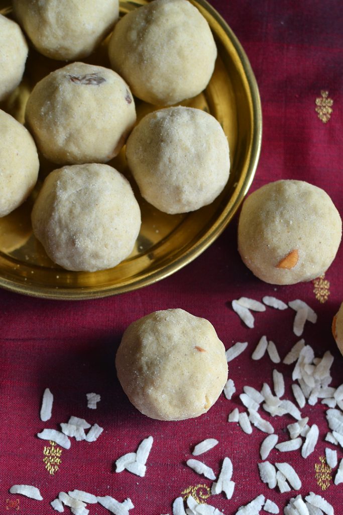 Aval Laddu Recipe | Poha Ladoo Recipe - Sharmis Passions