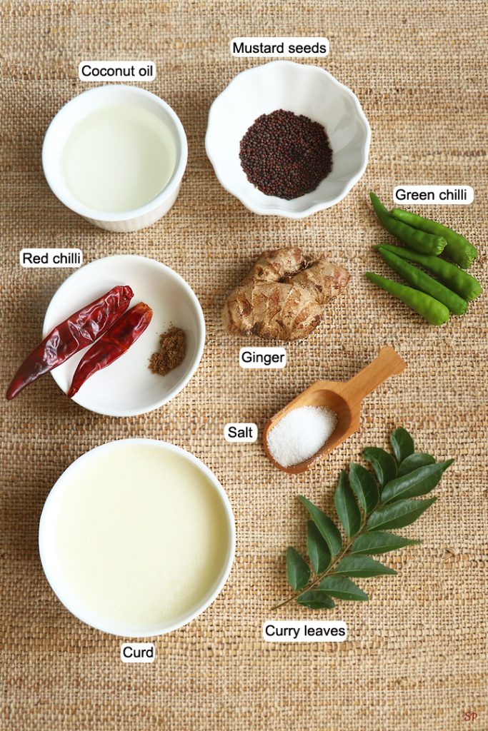 Inji Thayir Recipe | Inji Thayir Pachadi Recipe - Sharmis Passions