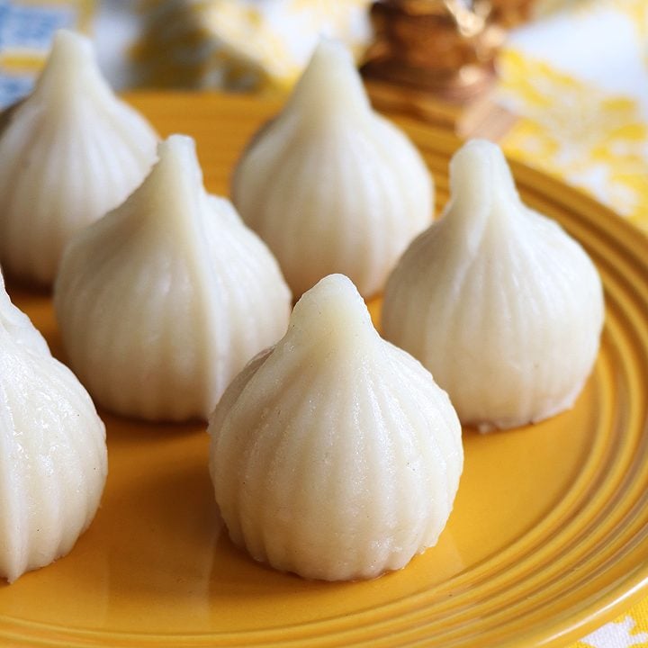 Modak Recipe (with mold and without mold) - Sharmis Passions