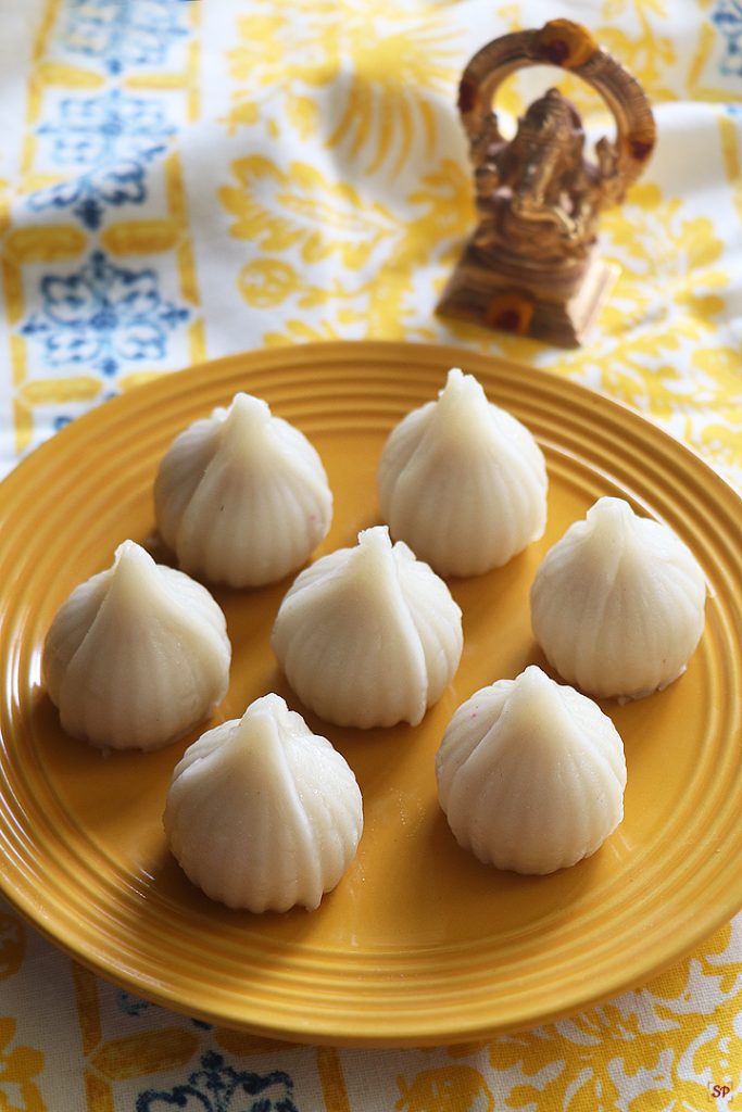 Modak Recipe (with mold and without mold) - Sharmis Passions