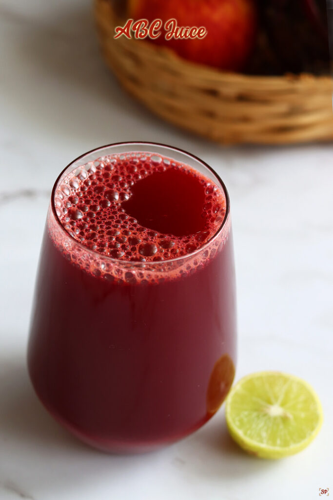 ABC Juice Recipe | Apple Beetroot Carrot Juice - Sharmis Passions