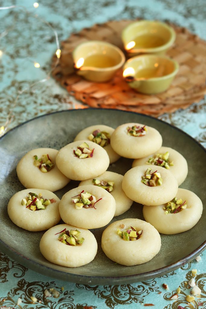 Peda Recipe | Doodh Peda | Milk Peda Recipe - Sharmis Passions
