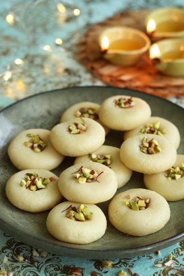 Peda Recipe | Doodh Peda | Milk Peda Recipe - Sharmis Passions
