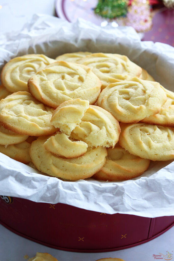 Butter Cookies Recipe - Sharmis Passions