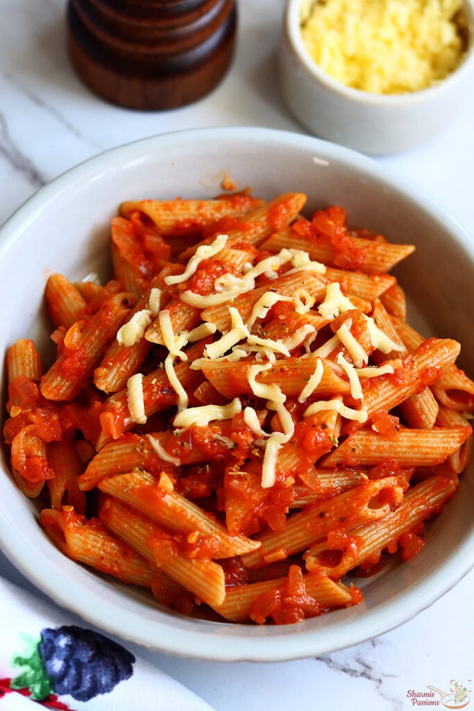 Red Sauce Pasta Recipe | Red Pasta Recipe - Sharmis Passions