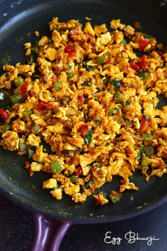 Egg Bhurji Recipe | Anda Bhurji Recipe - Sharmis Passions