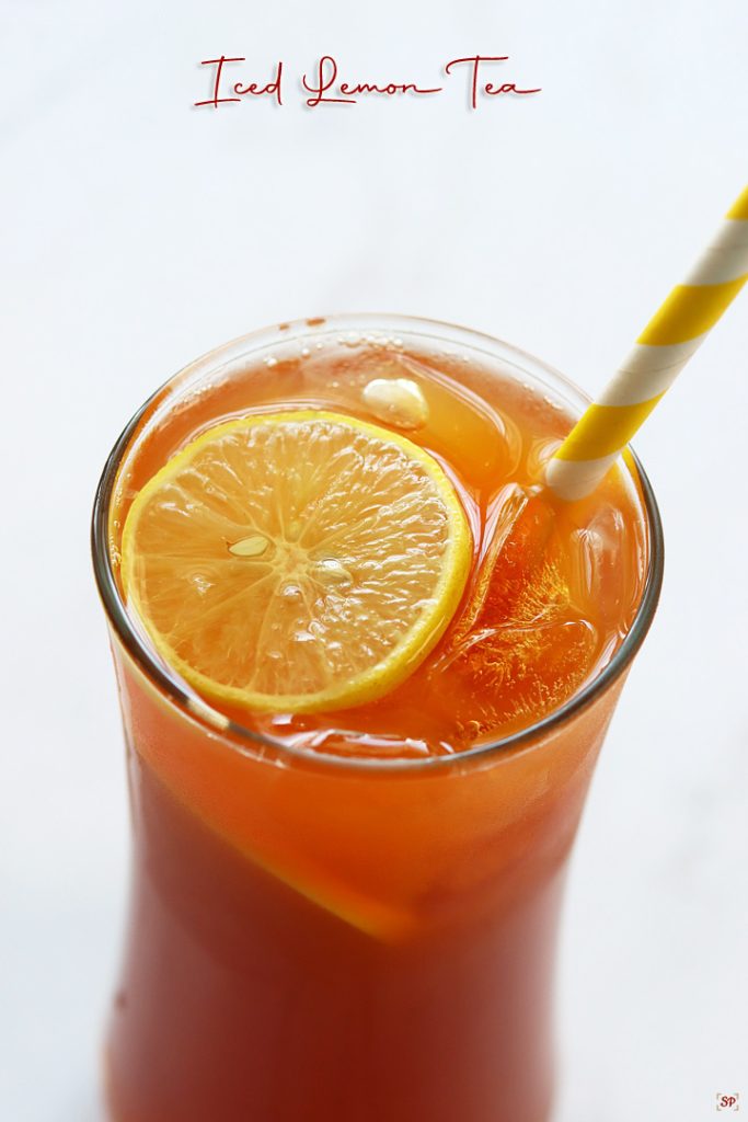 Iced Lemon Tea Recipe | Lemon Iced Tea Recipe- Sharmis Passions