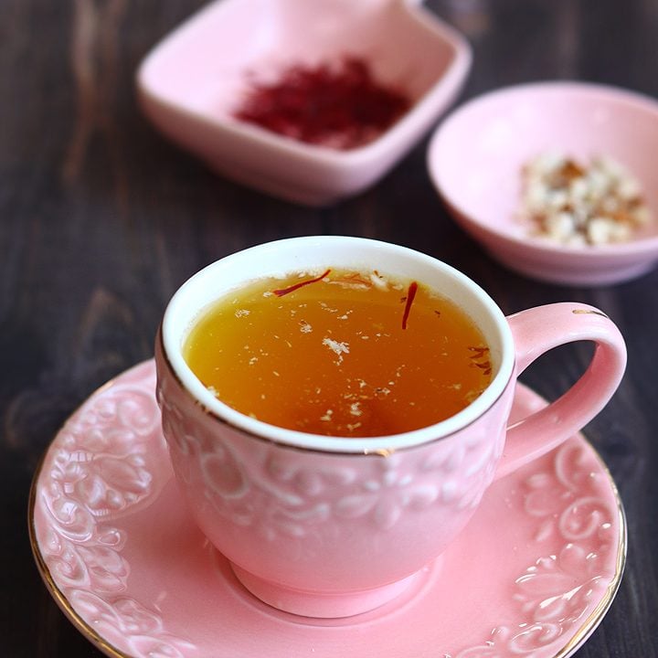 Kashmiri Kahwa Recipe | Kahwa Tea Recipe- Sharmis Passions