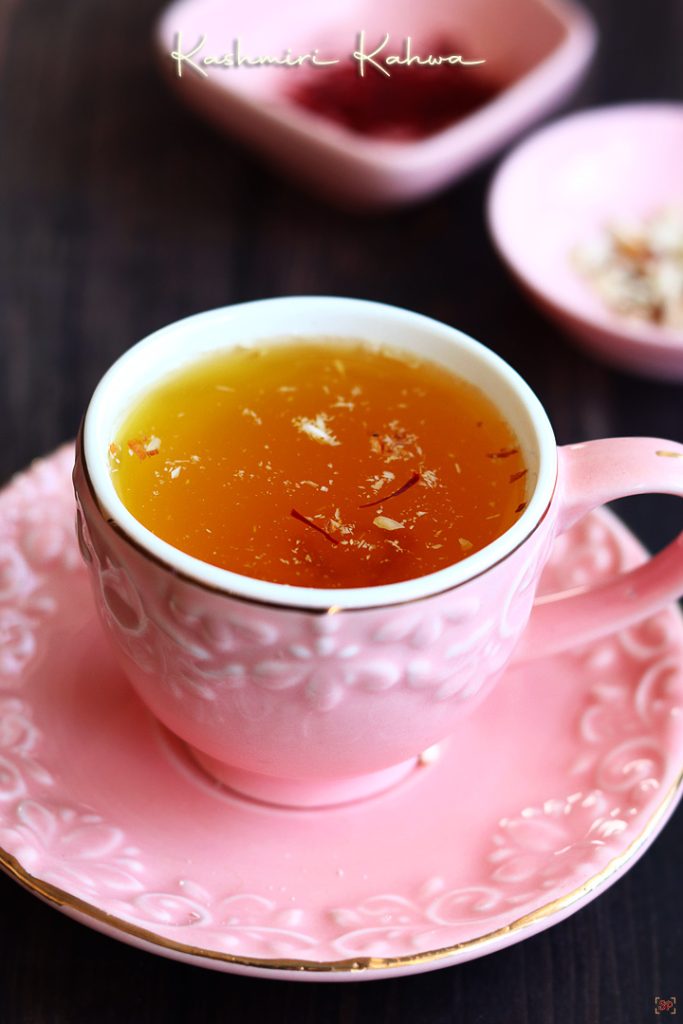 Kashmiri Kahwa Recipe | Kahwa Tea Recipe- Sharmis Passions