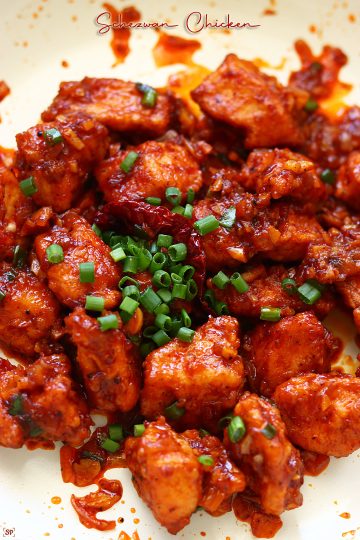 Schezwan Chicken Recipe - Sharmis Passions