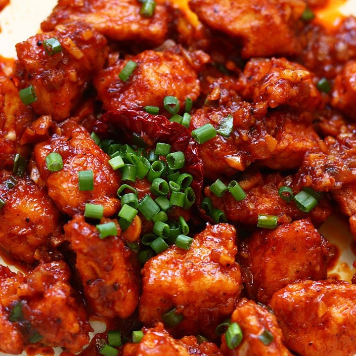 Schezwan Chicken Recipe - Sharmis Passions