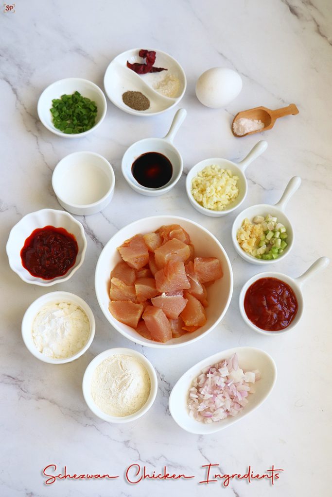 Schezwan Chicken Recipe - Sharmis Passions