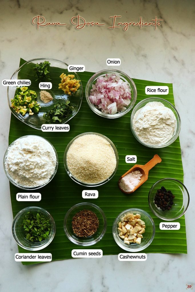 Rava Dosa Recipe - Sharmis Passions