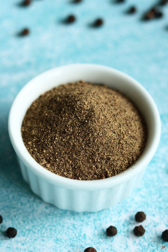 Pepper Powder Recipe | Homemade Pepper Powder - Sharmis Passions