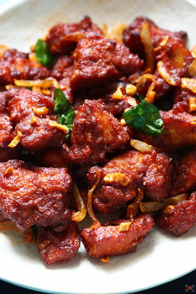 Chicken Fry Recipe | Easy Chicken Fry Recipe - Sharmis Passions