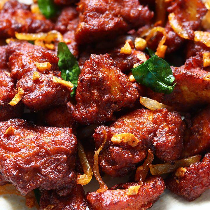 Chicken Fry Recipe | Easy Chicken Fry Recipe - Sharmis Passions