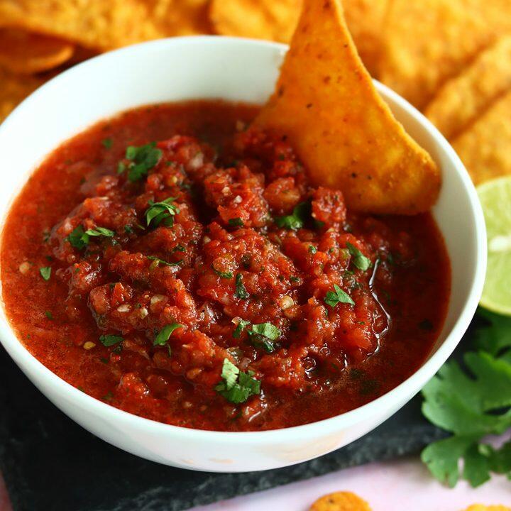 Salsa Recipe | Homemade Salsa Recipe - Sharmis Passions
