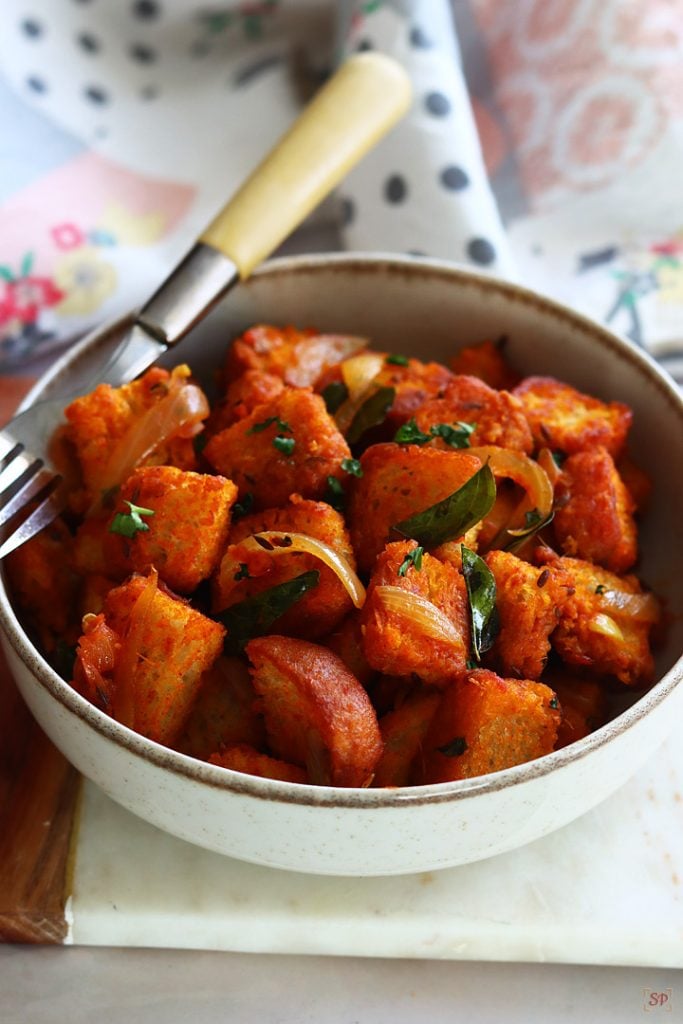 Bread Masala Recipe | Masala Bread Recipe - Sharmis Passions