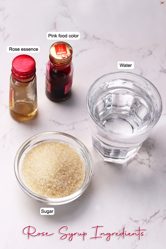 Rose Milk Recipe (with homemade rose syrup) - Sharmis Passions