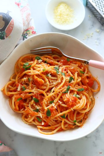 Pasta Pomodoro Recipe - Sharmis Passions