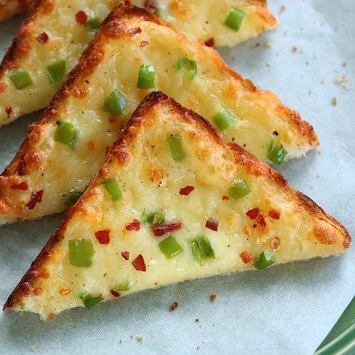 Chilli Cheese Toast Recipe - Sharmis Passions