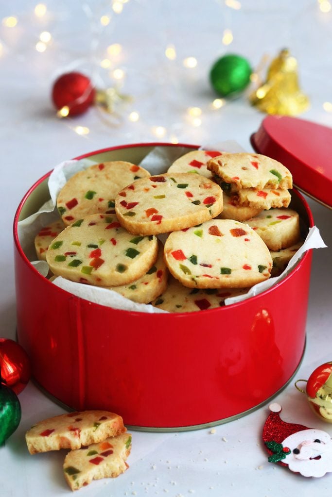 Tutti Frutti Cookies Recipe | Fruit Cookies Recipe - Sharmis Passions