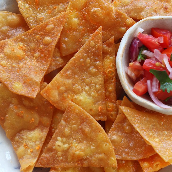 Corn Chips Recipe | Nachos Chips Recipe - Sharmis Passions
