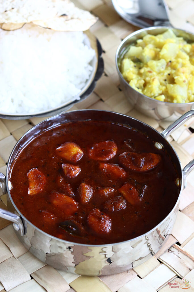 Poondu Kuzhambu Recipe | Garlic Kulambu Recipe- Sharmis Passions