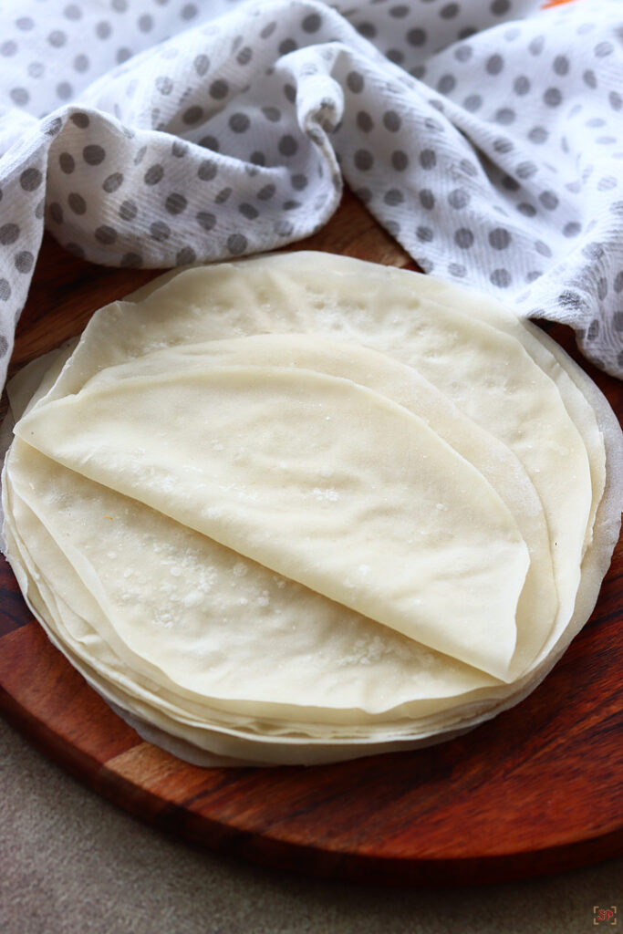 Spring Roll Sheets Recipe | Spring Roll Wrappers Recipe - Sharmis Passions