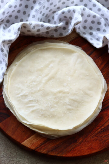 Spring Roll Sheets Recipe | Spring Roll Wrappers Recipe - Sharmis Passions