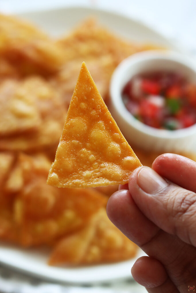 Tortilla Chips Recipe (Fried and Baked) - Sharmis Passions