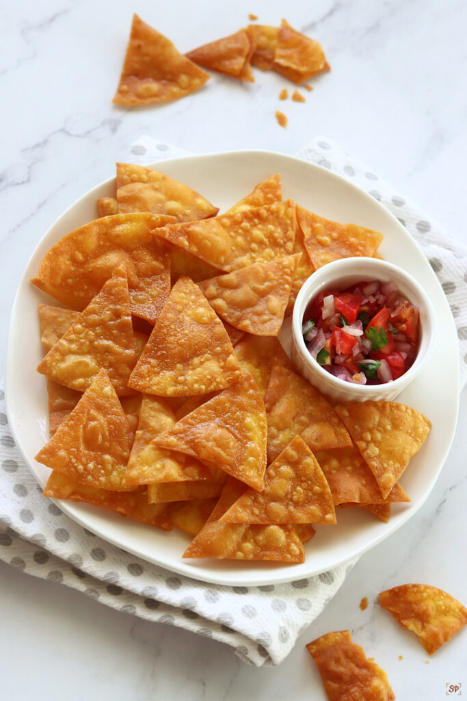 Tortilla Chips Recipe (Fried and Baked) - Sharmis Passions