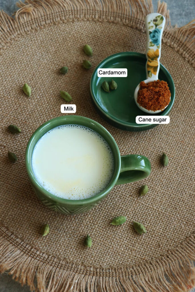 Cardamom Milk Recipe | Elachi Milk Recipe - Sharmis Passions