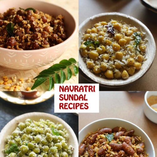Navratri Sundal Recipes | 9 days Navaratri Sundal Recipes - Sharmis ...