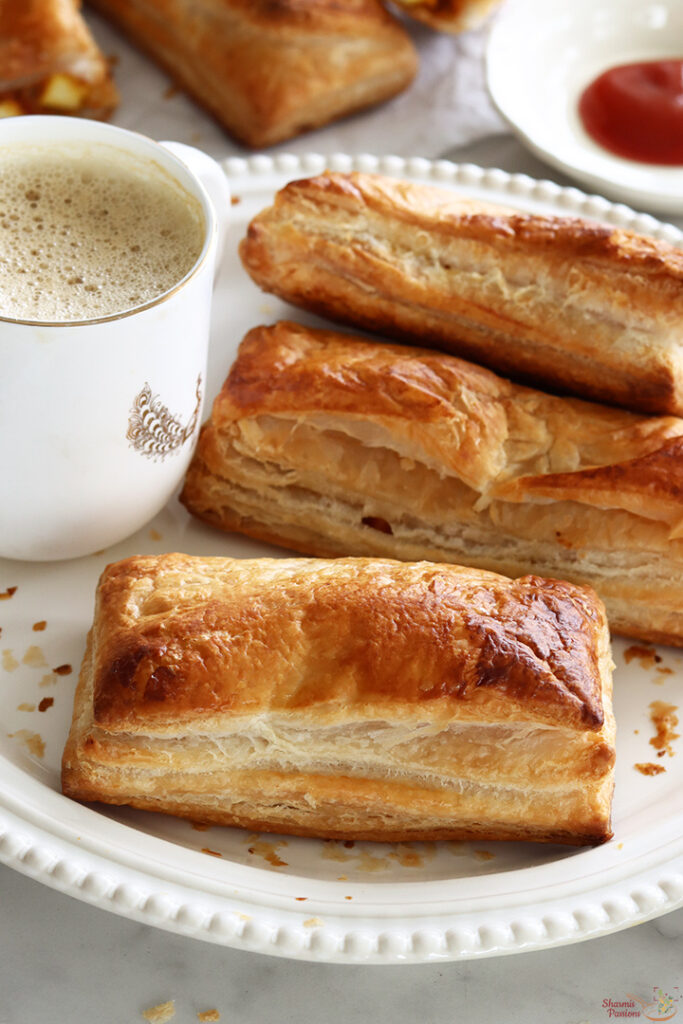 Paneer Puff Recipe - Sharmis Passions